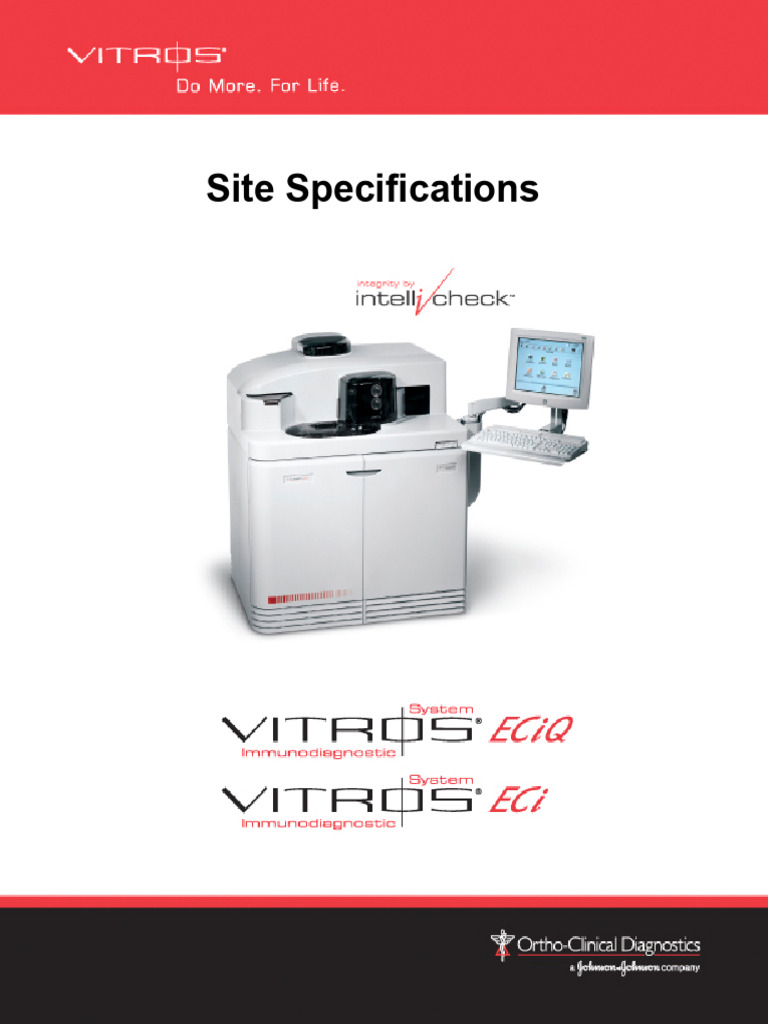 VITROS ECi/ECiQ System Installation Guide | PDF | Pound (Mass) | Kilogram