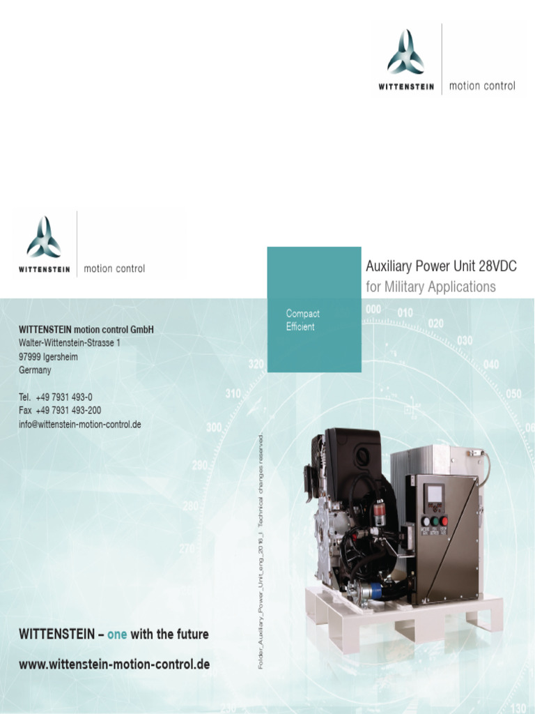 WIT WMC Auxiliary Power Unit Web | PDF | Diesel Engine | Electric Power