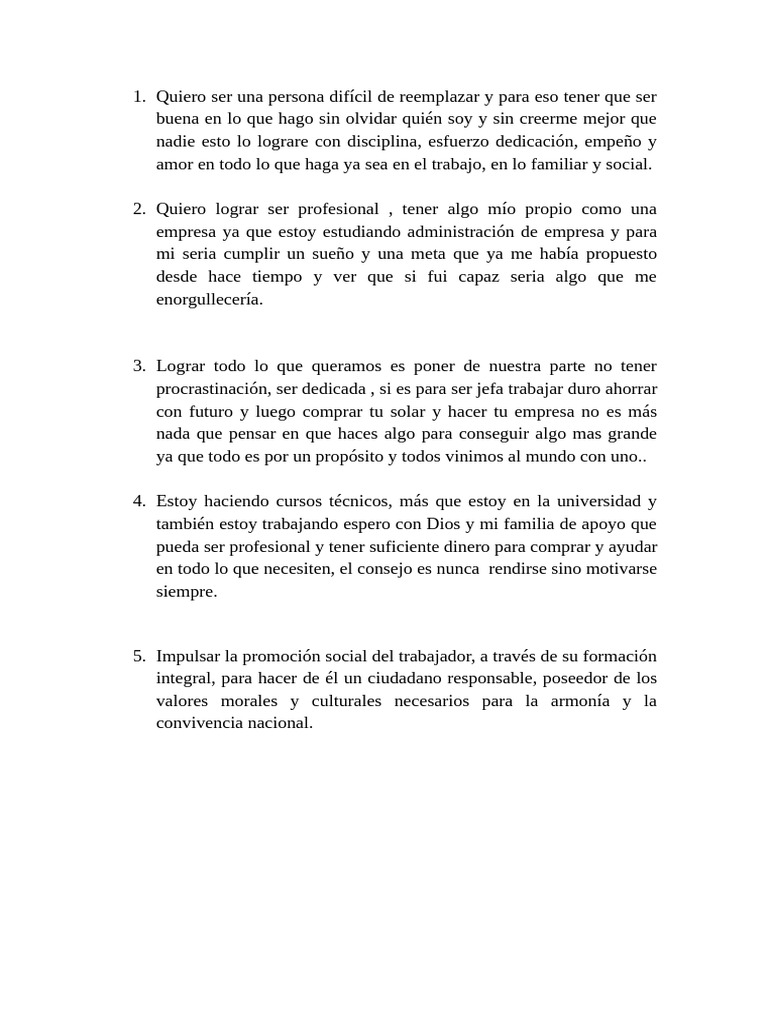 Proyecto de Vida, Cherosky. | PDF | Crecimiento personal y profesional