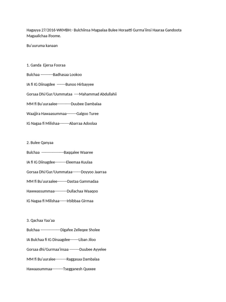 Hoggantoota Gandoota BMBH | PDF