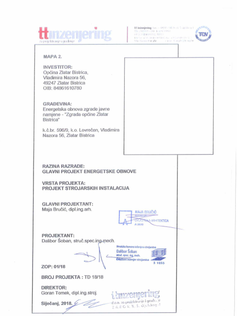 Mapa 2 Projekt Strojarskih Instalacija | PDF