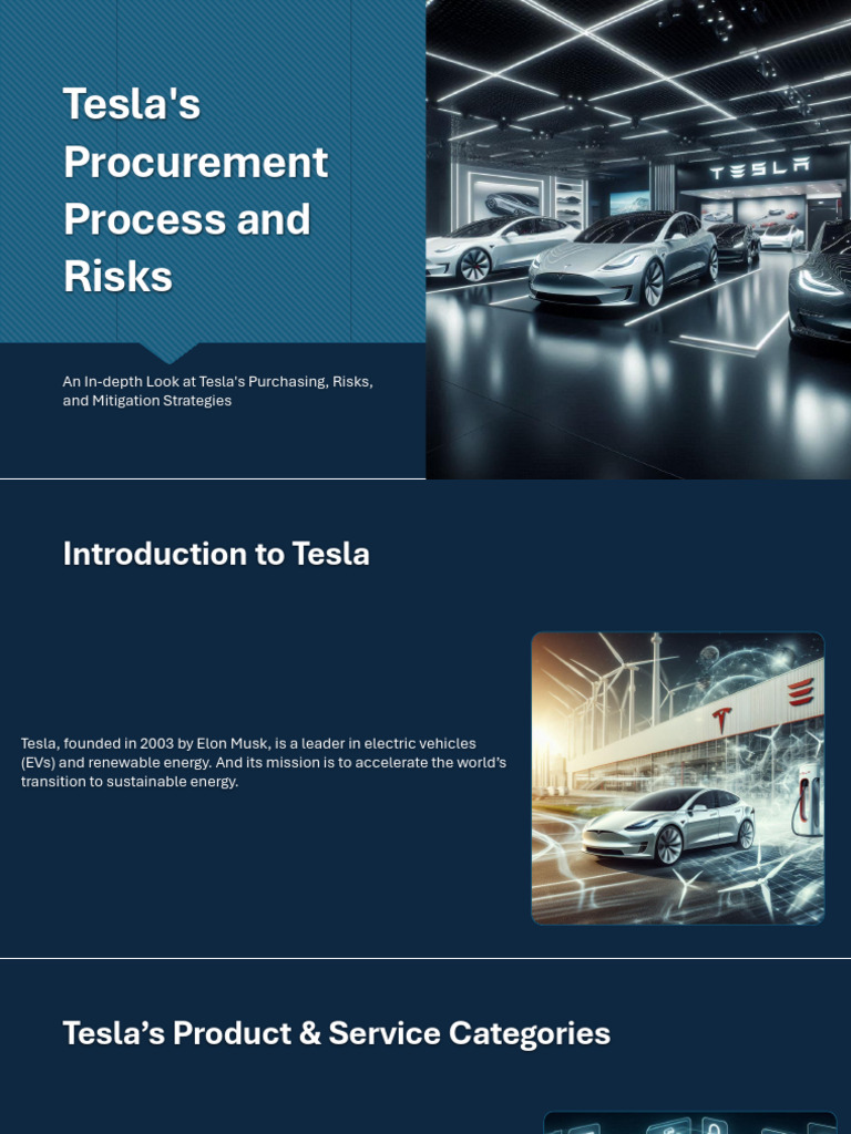 Tesla's Procurement Process and Risks | PDF