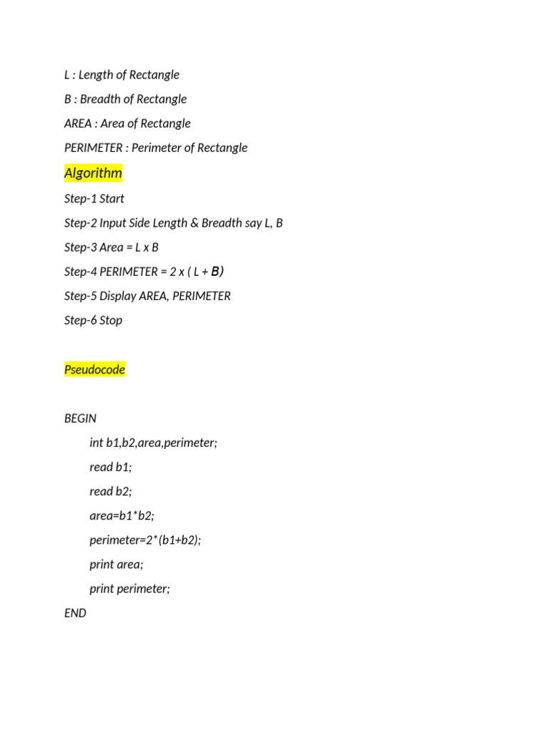Flowchart and Pseudocode | PDF