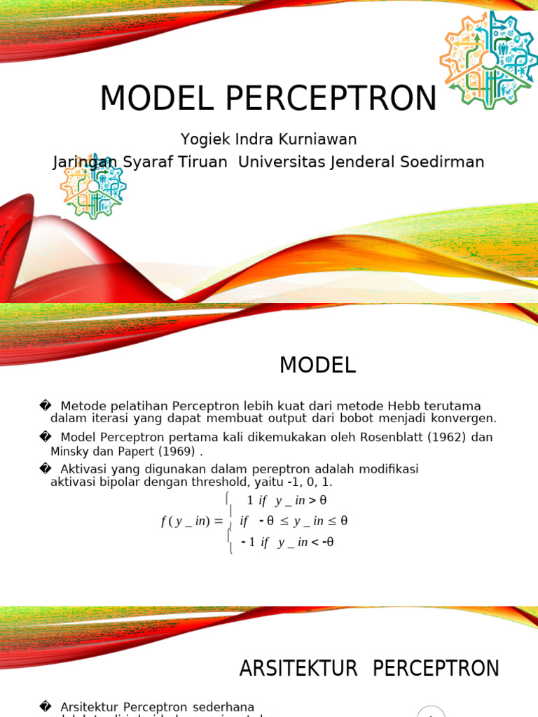 6-Model Perceptron - Yogiek Indra Kurniawan | PDF