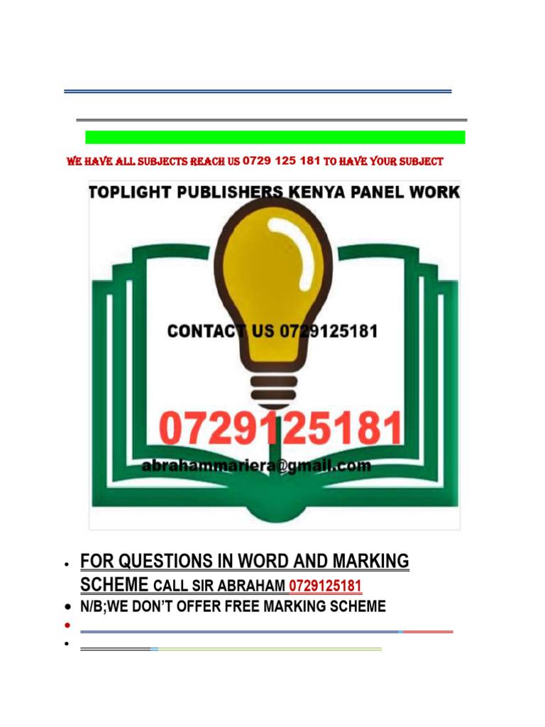 KCSE 2024 Computer Studies Paper 1 | PDF | Programming Language | Computing