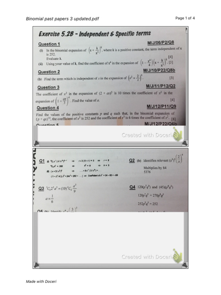 Binomial Pp 3 Updated | PDF Binomial Pp 3 Updated | PDF