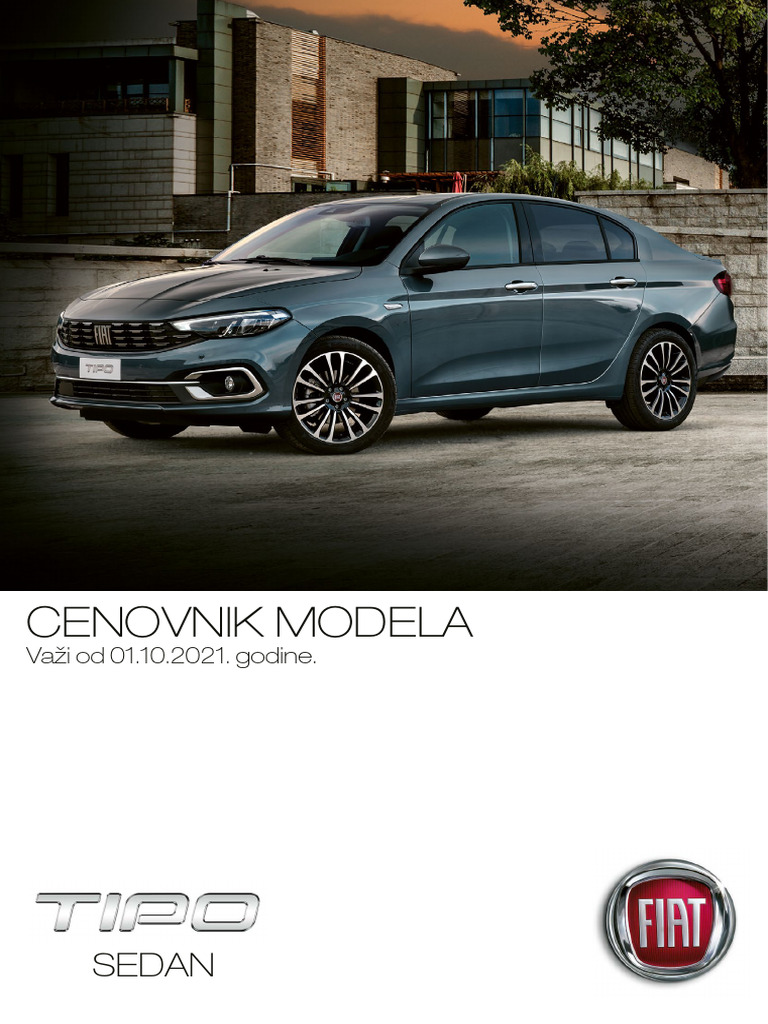 Cenovnik Tipo Sedan - Novo Vozilo | PDF