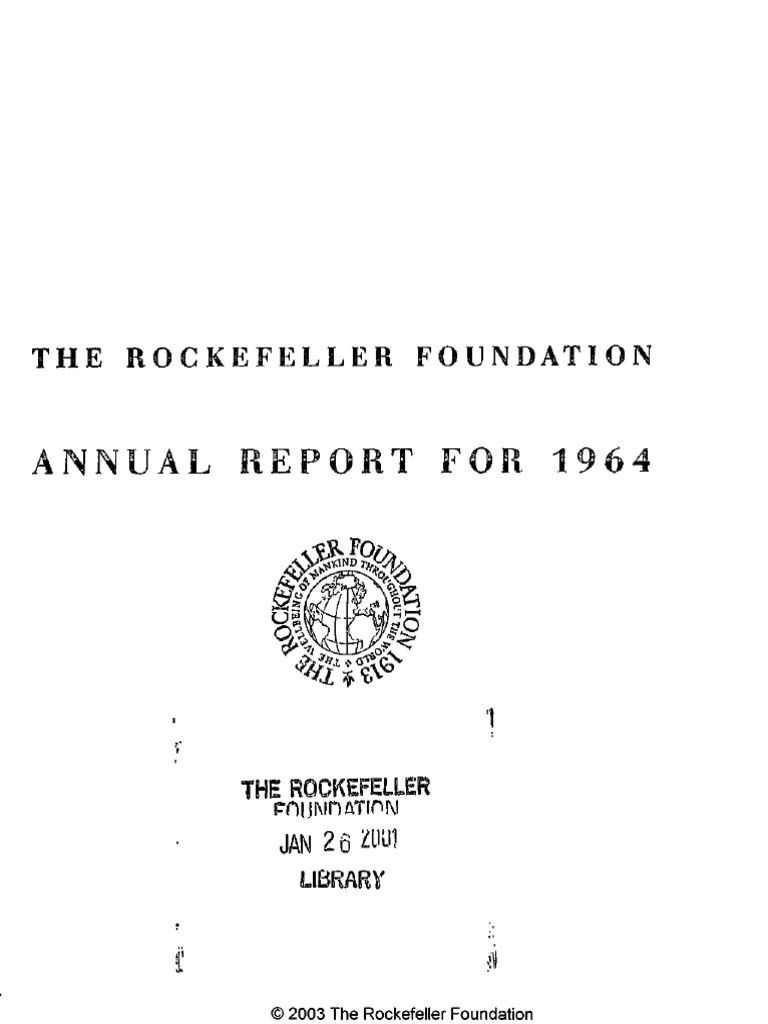 2003 The Rockefeller Foundation | PDF | Philanthropy | Agriculture
