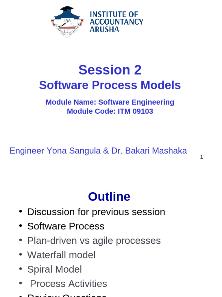 Session Two - Software Development Models | PDF | Software Development ...