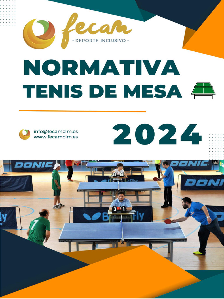 Normativa Tenis de Mesa 23 | PDF | Tenis de mesa | Árbitro