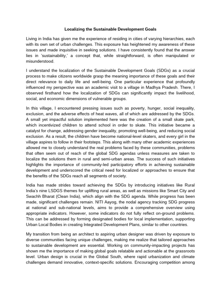 FINAL WRITE UP | PDF | Sustainability | Urban Design