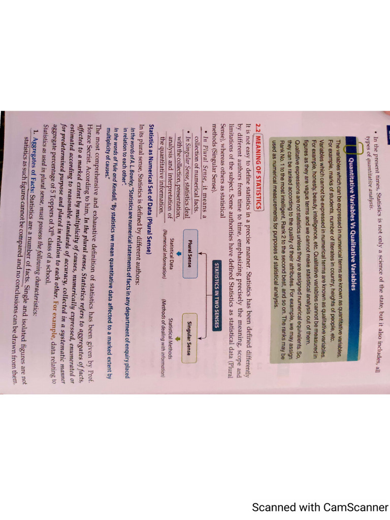Statistics CH 2 | PDF