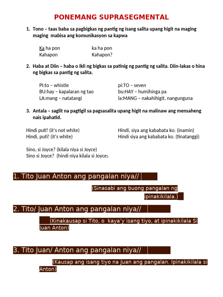 Ponemang Suprasegmental | PDF