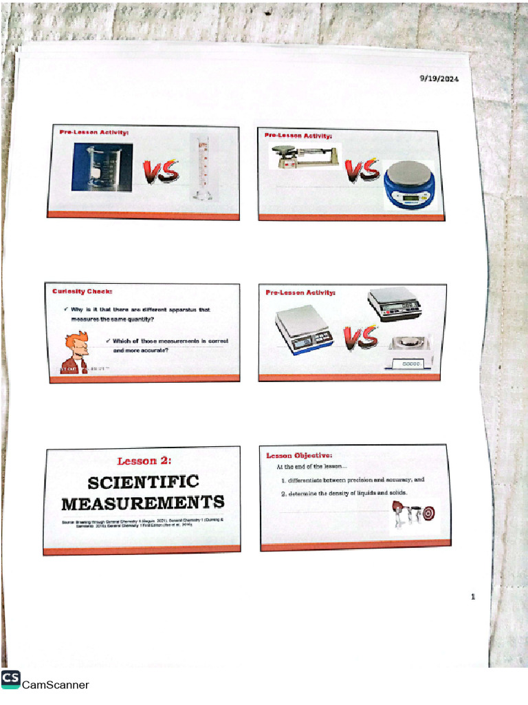Scientific Measurements | PDF