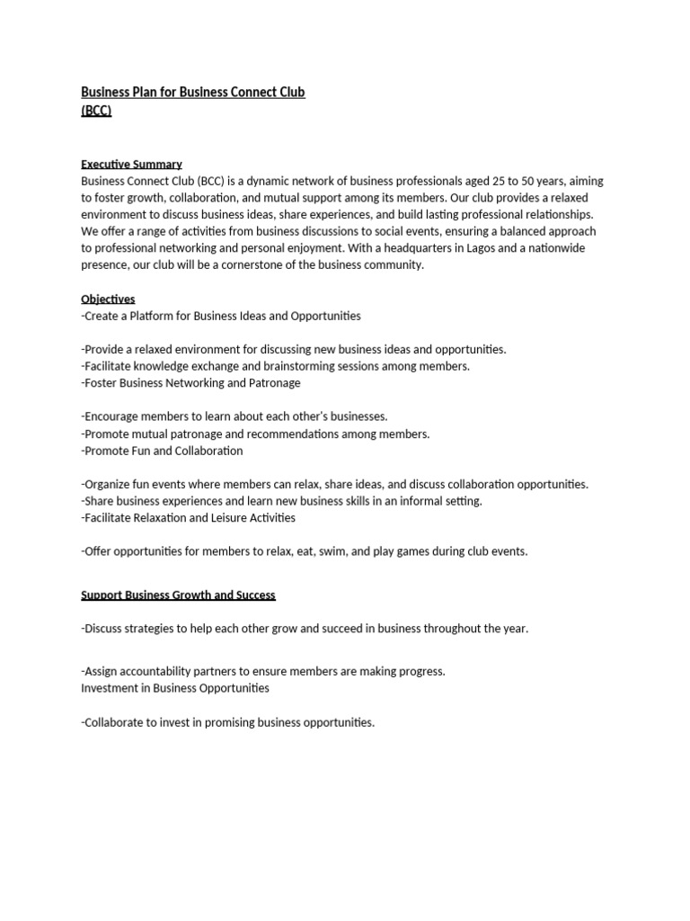 BCC CLUB | PDF | Collaboration | Economies