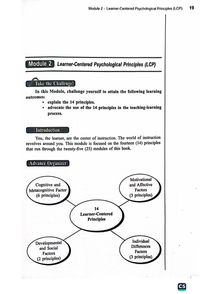 2 Learner Centered Psychological Principles | PDF