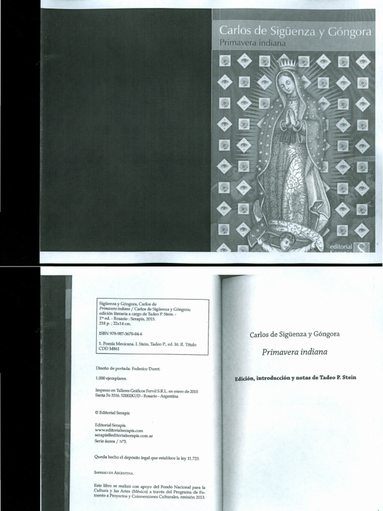 Primavera Indiana de Sigüenza y Góngora | PDF | María, madre de Jesús