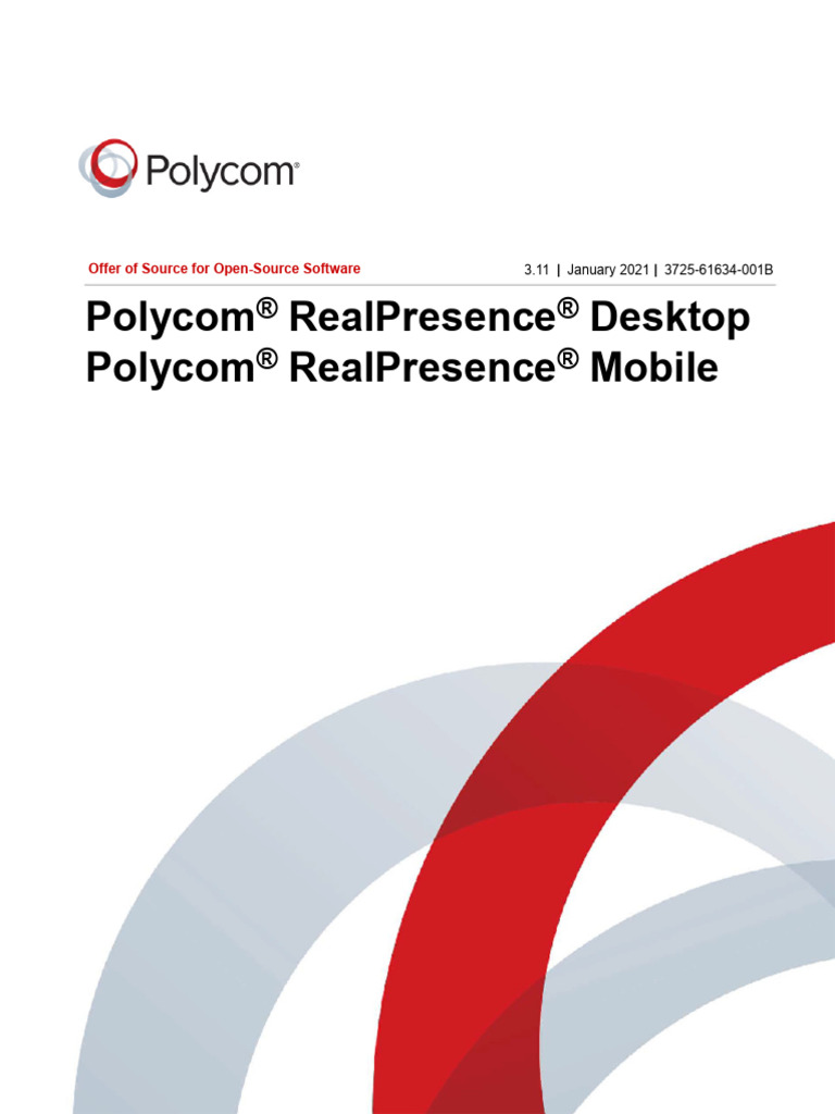 Real Presence Desktop Mobile Offer Open Source 3 11 | PDF | Computing ...