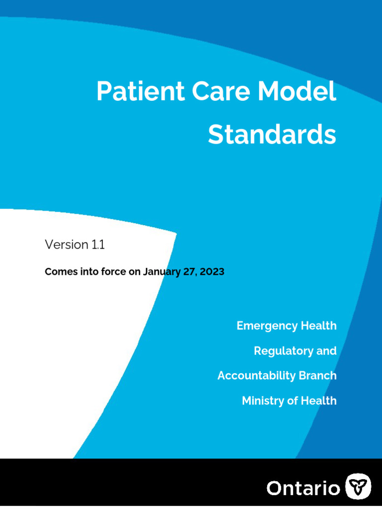 Patient Care Model Standards | PDF | Paramedic | Patient