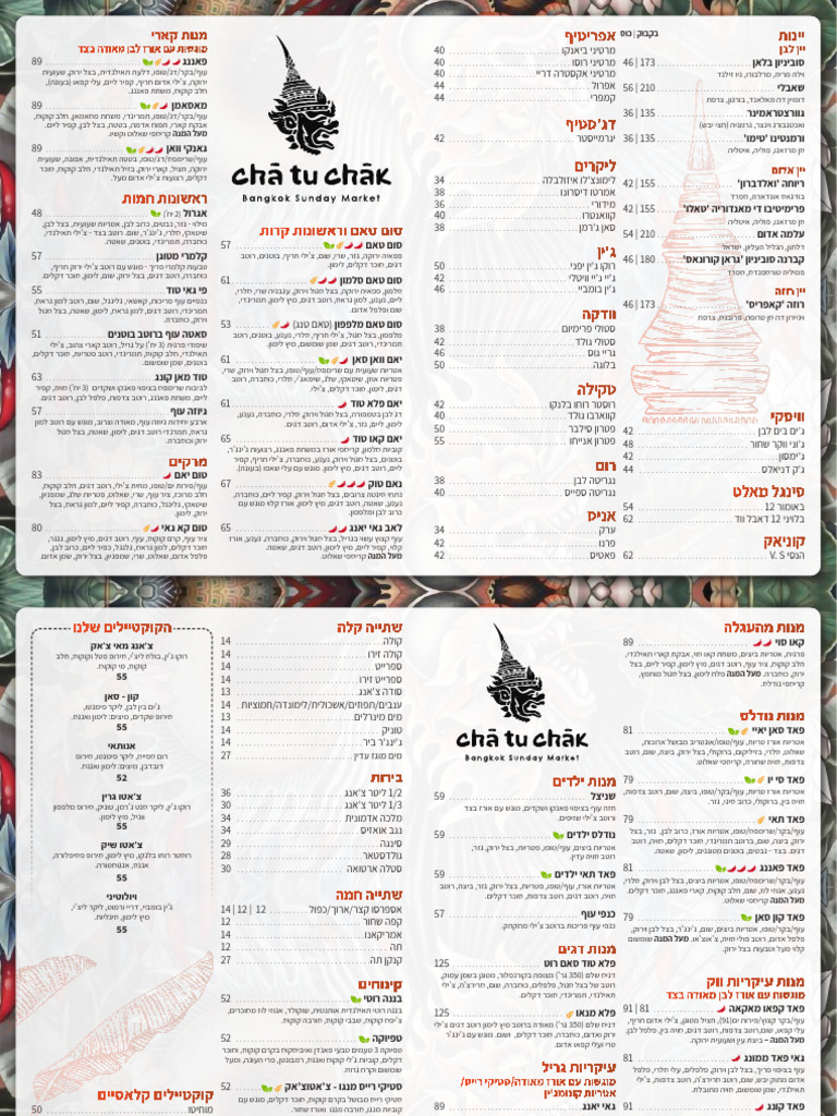 Menu Heb v5 | PDF