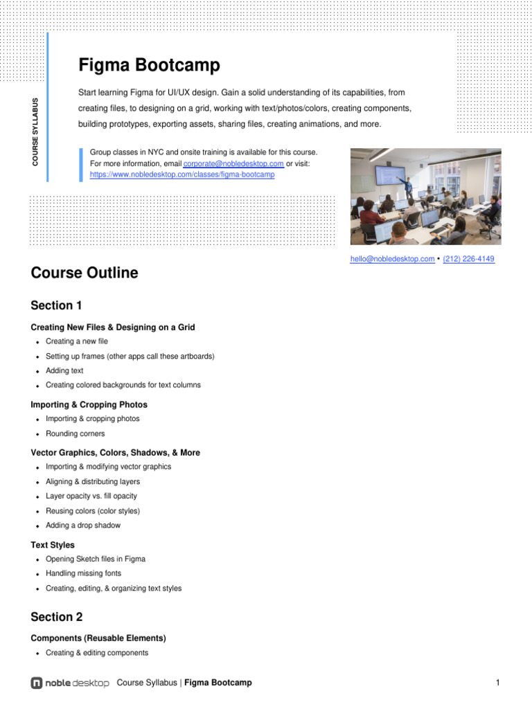 Figma Bootcamp Syllabus | PDF | Software | Computing