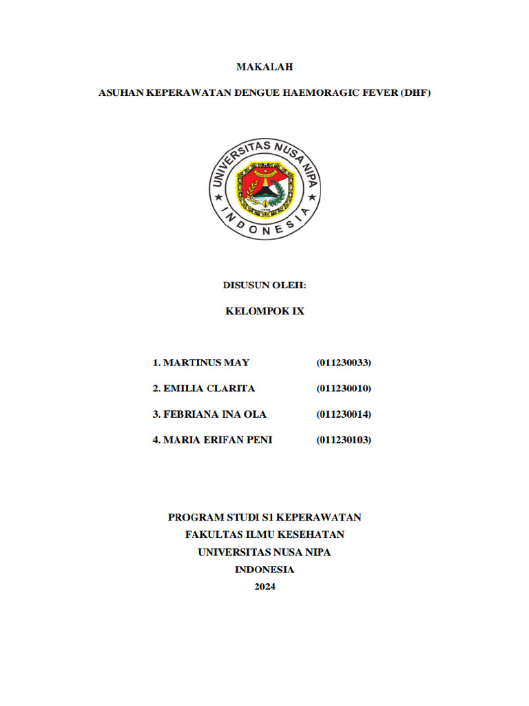 Keperawatan Dewasa (DHF) | PDF