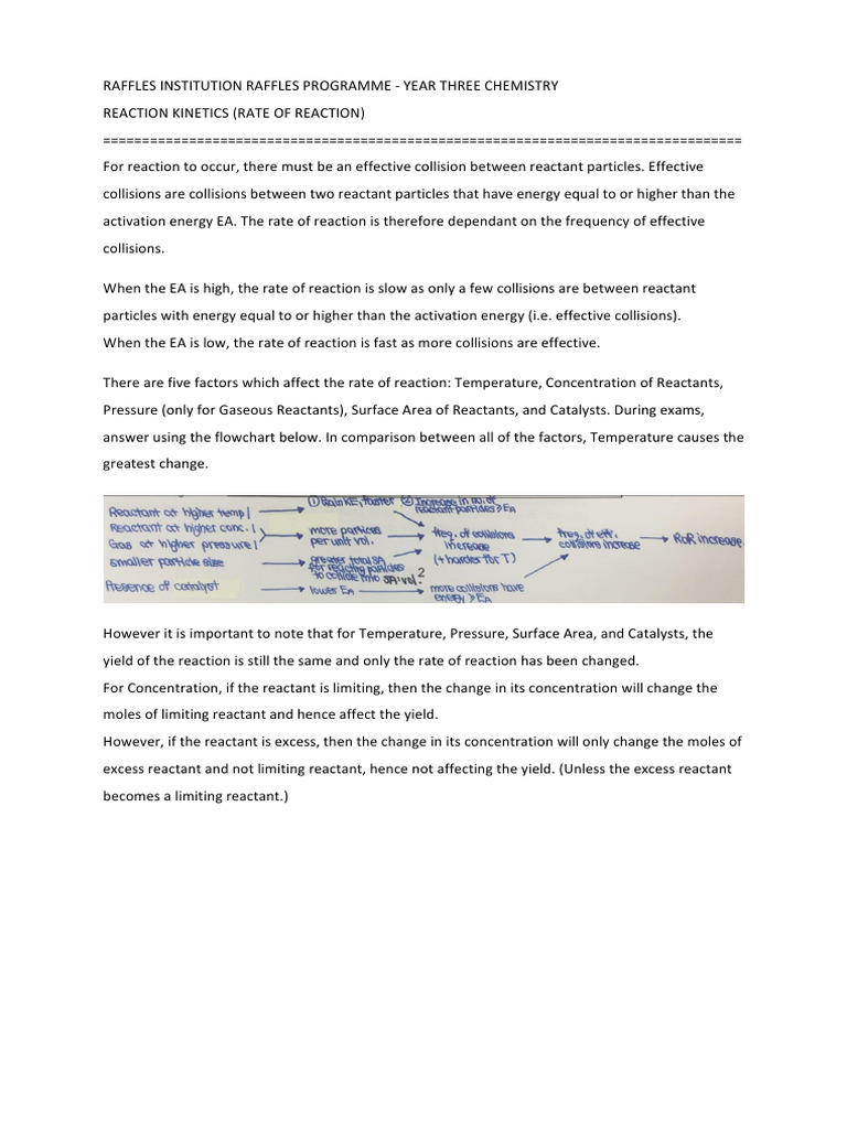 REACTIONKINETICS | PDF