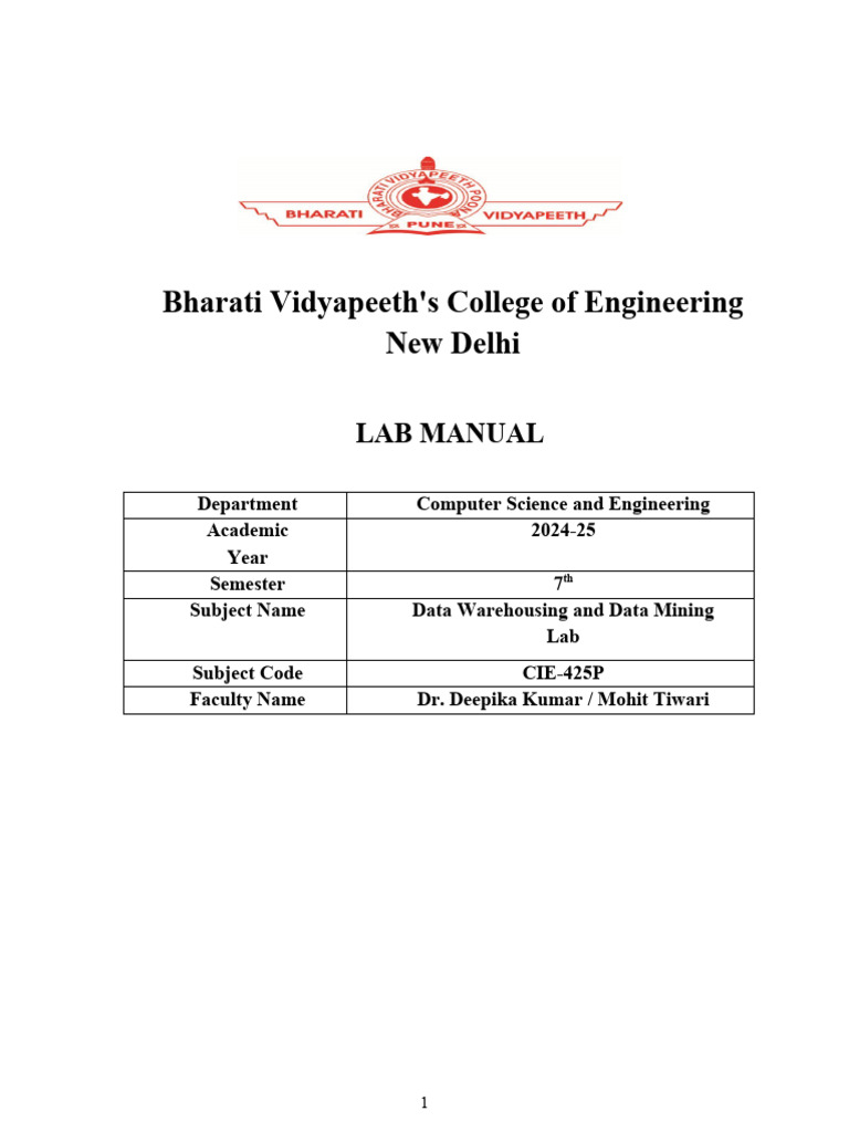 DWDM Lab Manual Final Updated New Finalll | PDF | Cluster Analysis ...