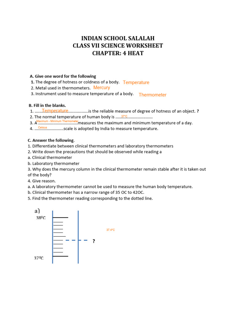 Science Worksheet-5 | PDF