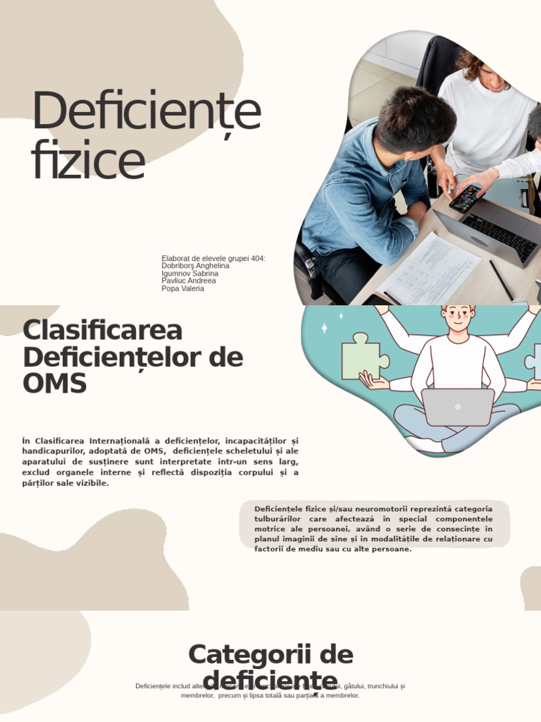 Deficiențe Fizice | PDF