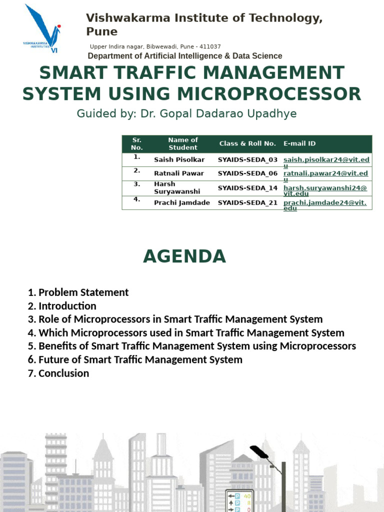 Smart Traffic Management System Using Microprocessor New | PDF | Field ...
