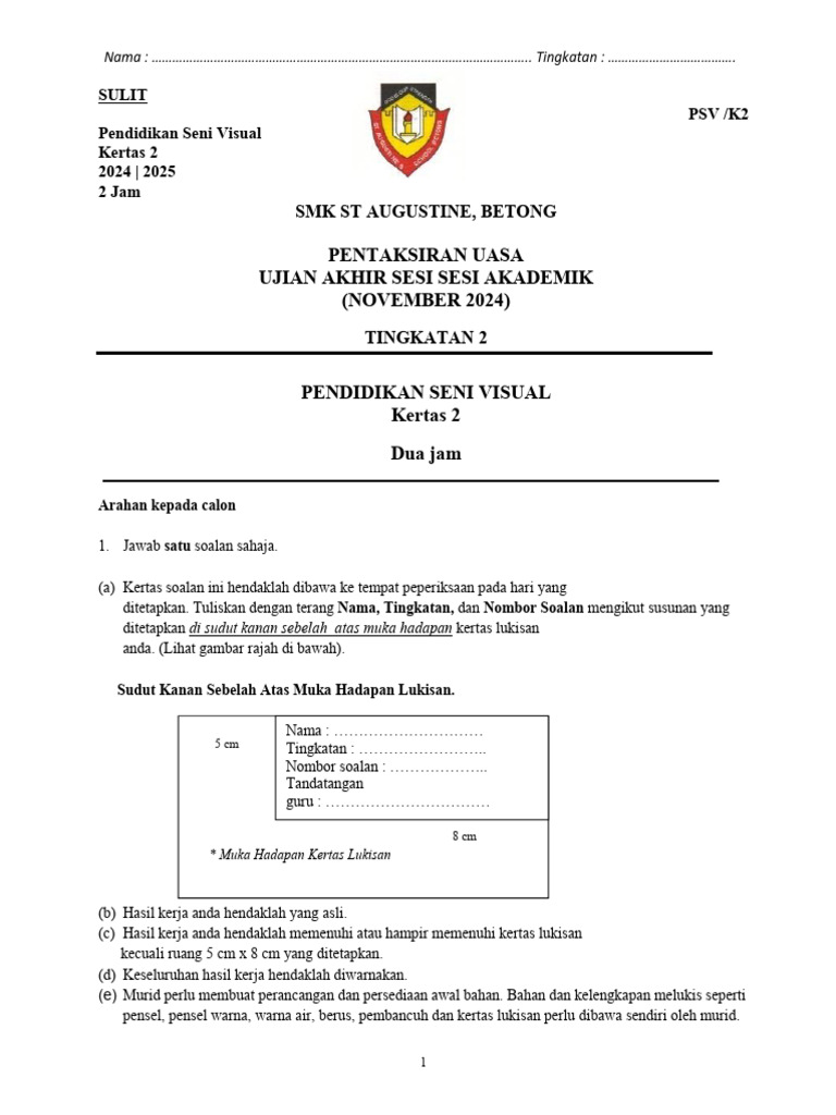 PSV K2 T2 Uasa Nov 2024 | PDF