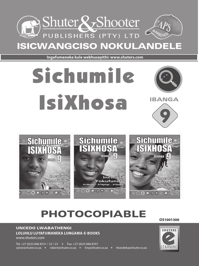 Ingxoxo Yababini: IsiXhosa Ibanga 9 | PDF | Foreign Language Studies