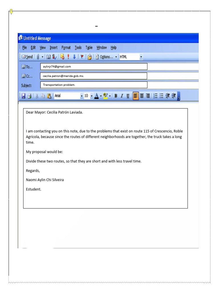 Email Proposal for Route Optimization | PDF