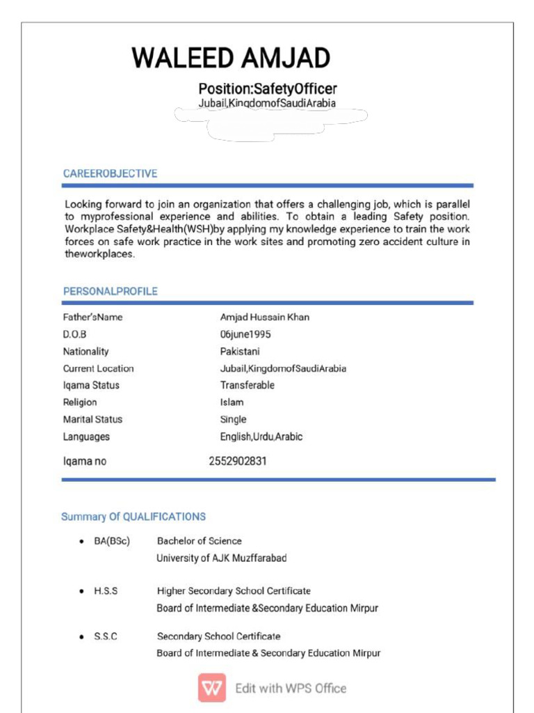 Waleed Amjad Aramco | PDF