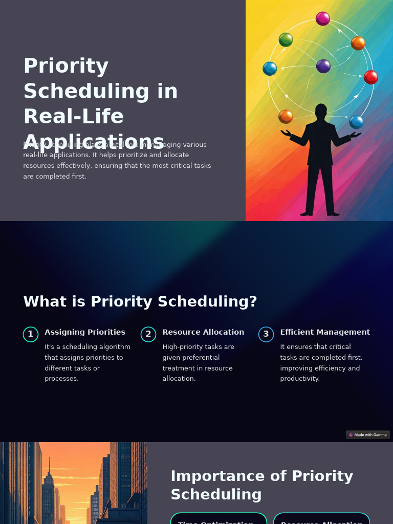Priority Scheduling in Real Life Applications | PDF | Scheduling (Computing) | Computing