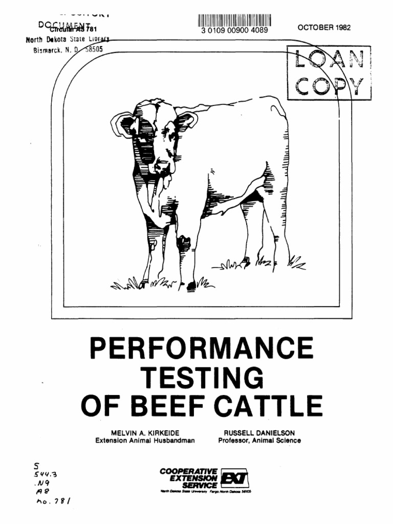 Beef Cattle Performance Testing Guide | PDF | Cattle | Heritability