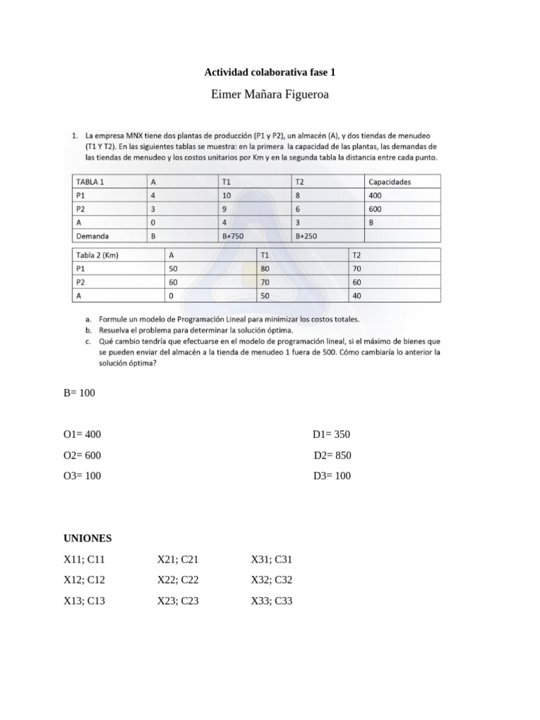 Modelacion Matematica 1 | PDF