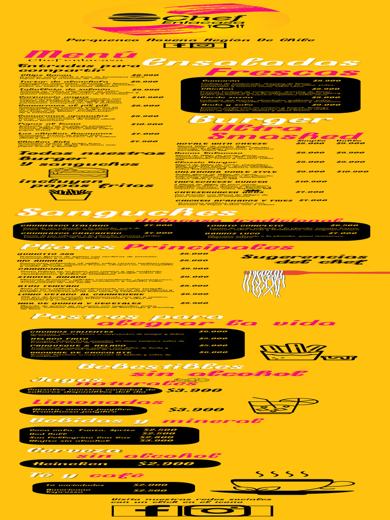 Carta, Chef en La Casa | PDF | ensalada | Alimentos