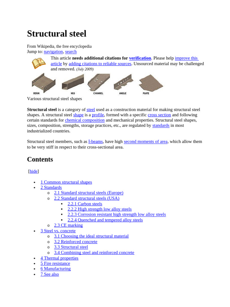 Structural Steel | PDF | Structural Steel | Concrete