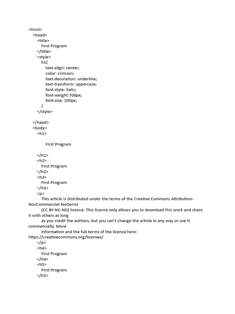 Firstprogram | PDF | Computers