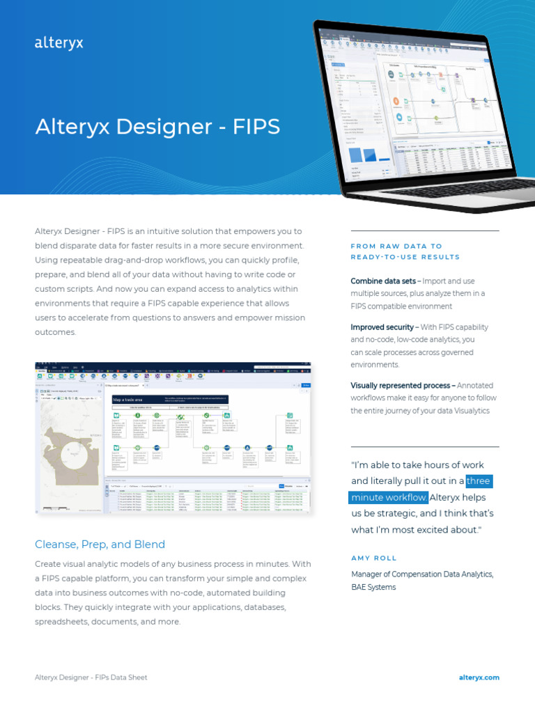 Alteryx Designer - FIPS: Cleanse, Prep, and Blend | PDF | Analytics | Spreadsheet