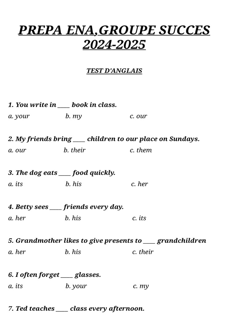 Test Ang | PDF | Sports & Recreation | Home & Garden