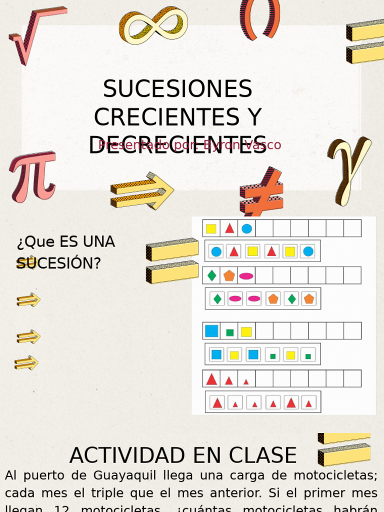 Sucesiones: Crecientes y Decrecientes | PDF