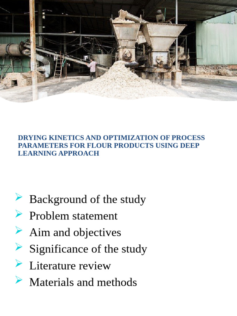 3drying Kinetics and Optimization of Process Parameters For Flour ...