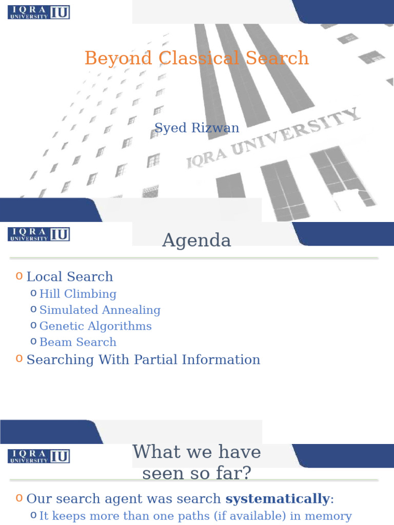 Beyond Classical Search | PDF | Algorithms And Data Structures ...