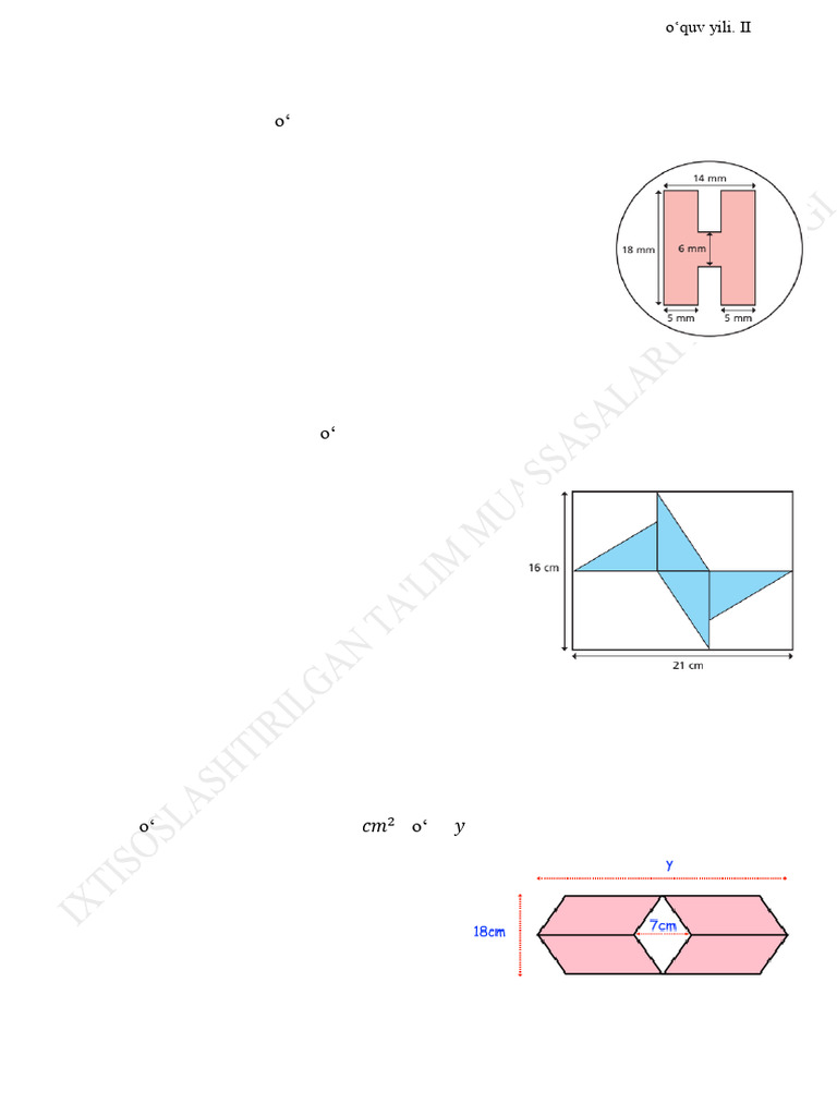 8-Sinf Geometriya 1-Variant 5-BSB | PDF