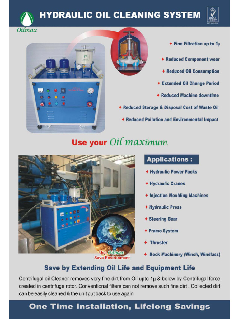 Injection Moulding Oil Filtration System | PDF