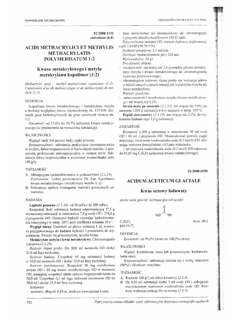 Kwas Octowy PDF | PDF