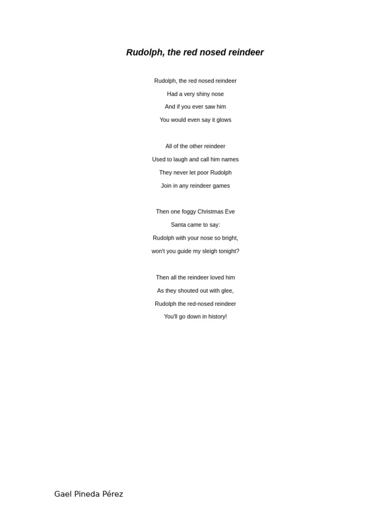 Rudolph | PDF